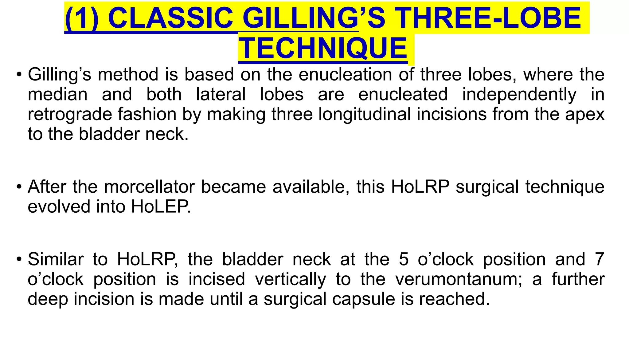 HoLEP: the gold standard for the surgical management of BPH in the 21st ...