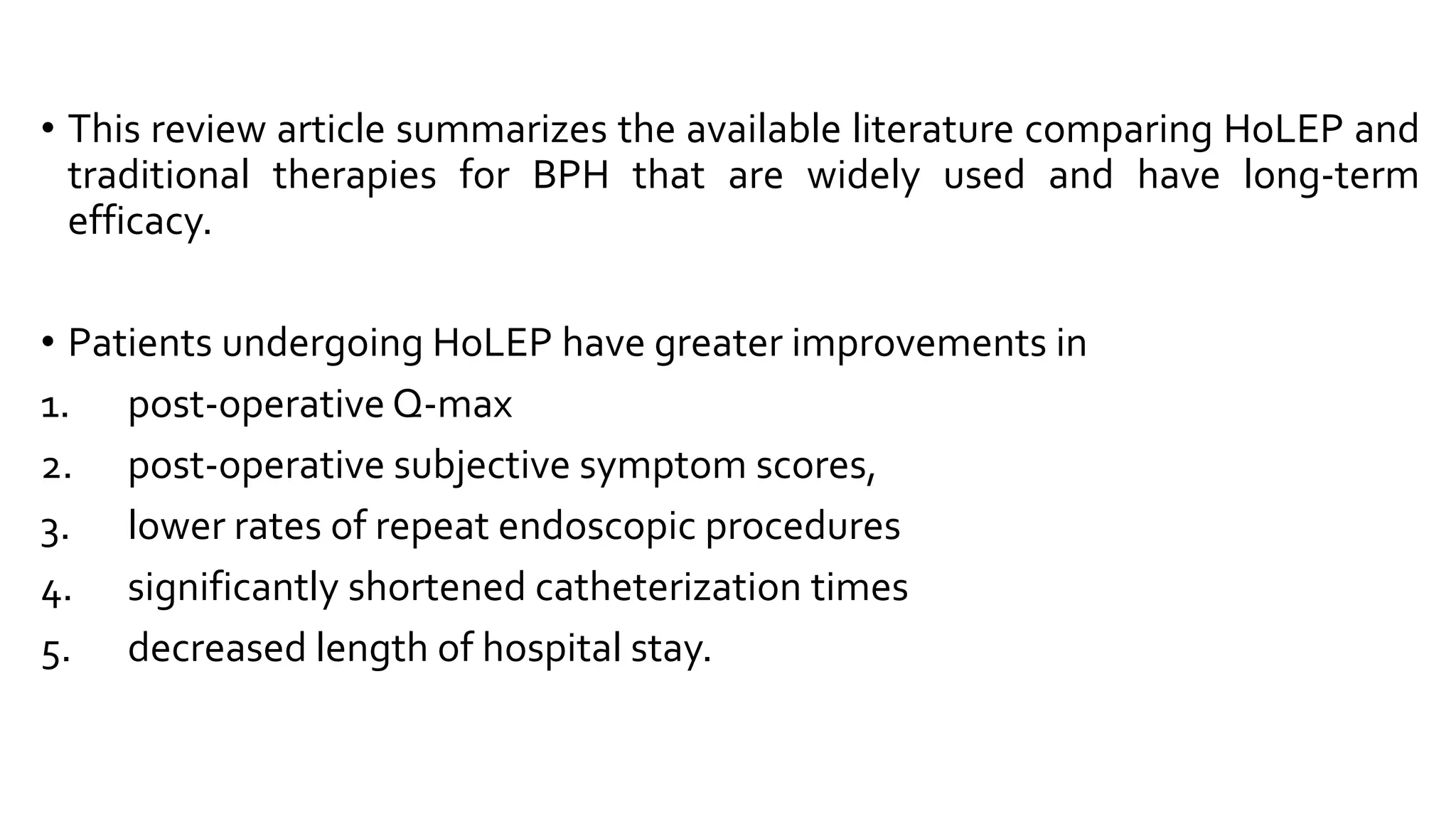 HoLEP: the gold standard for the surgical management of BPH in the 21st ...