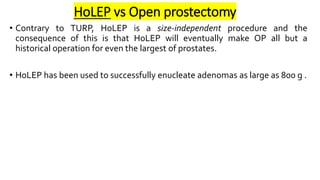HoLEP: the gold standard for the surgical management of BPH in the 21st ...