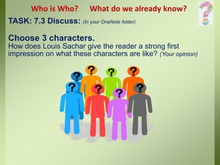 Holes. Characters and Characterization | PPTX