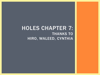 Holeschapterseven | PPTX | Arms & Ammunition | Sensitive Topics