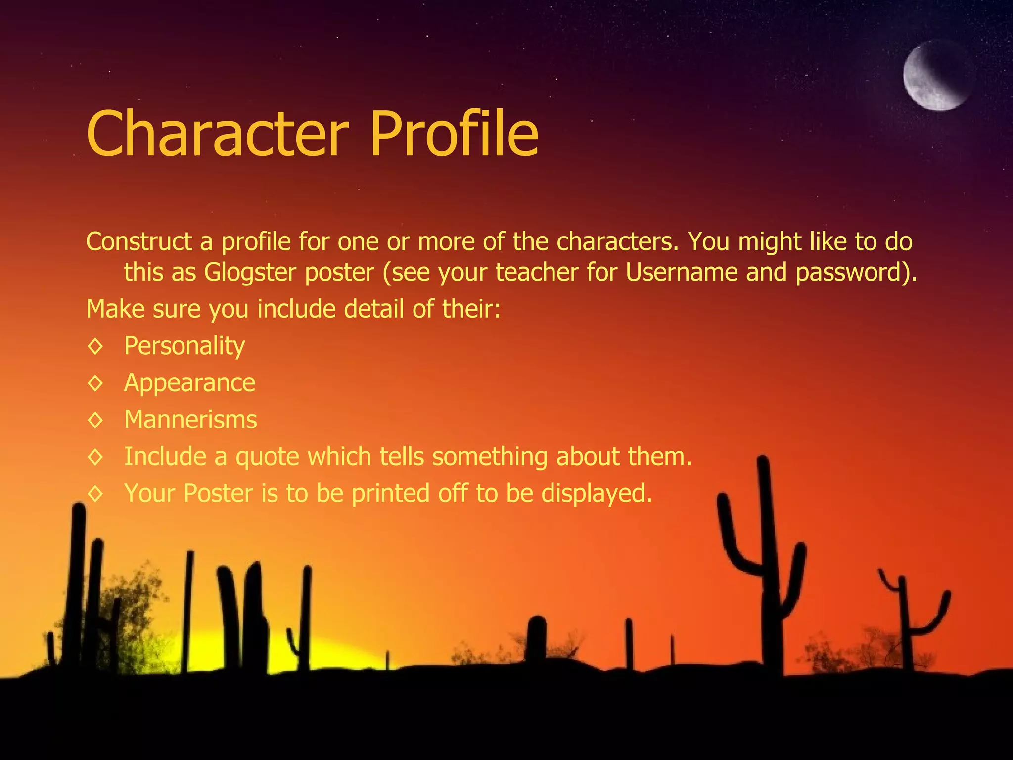 Holes Characters | PPT