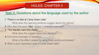 Holes introduction lessons1and2 | PPTX