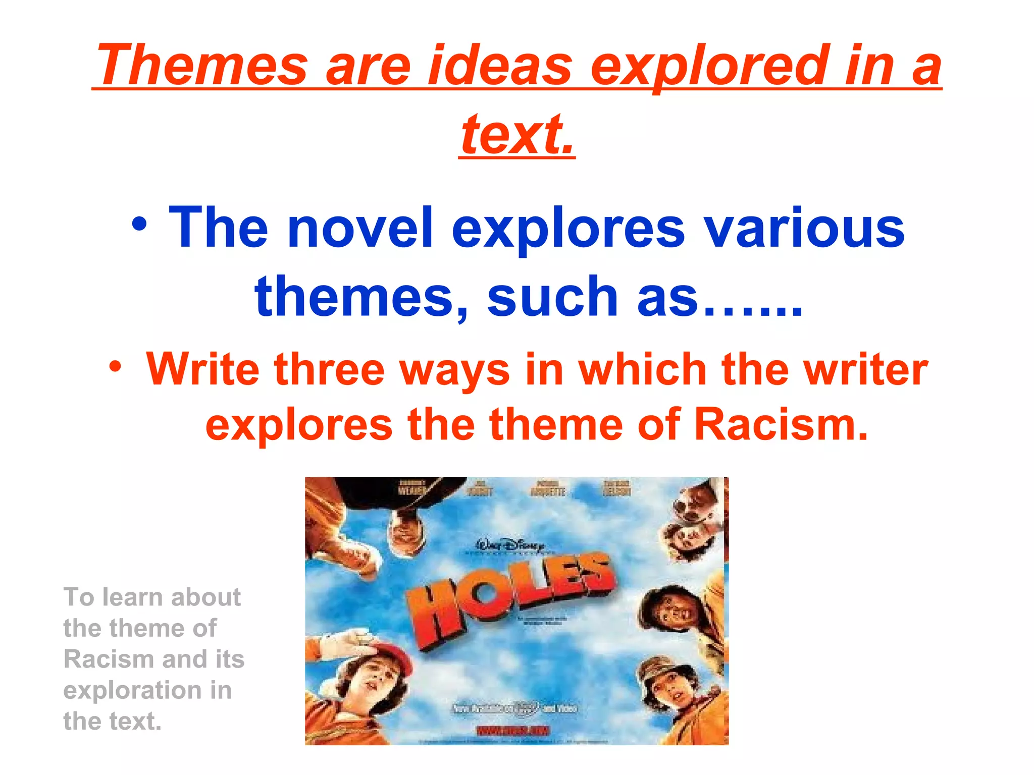 Holes (themes) | PPT
