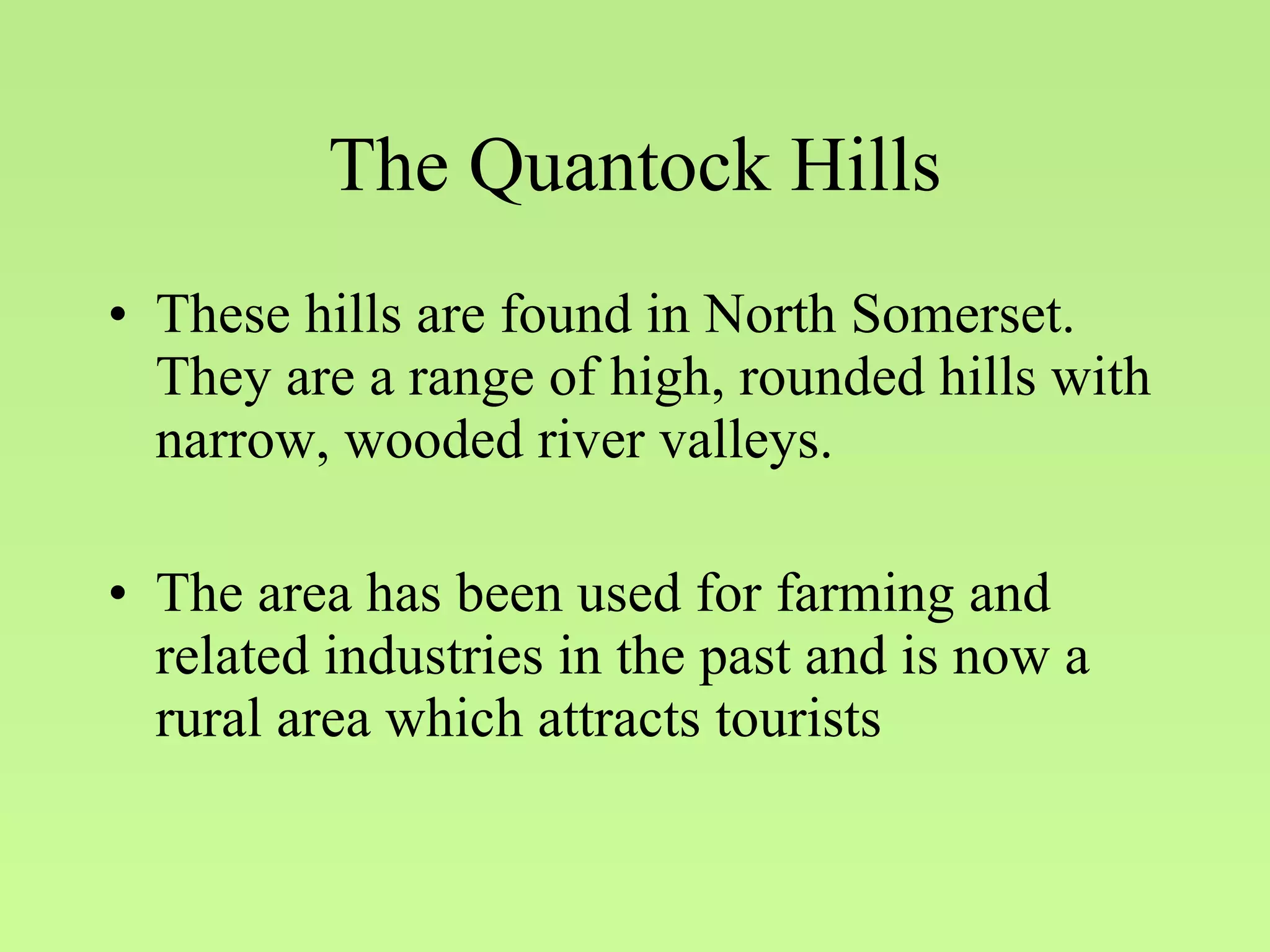 Holford combe (landscape) case study | PPT