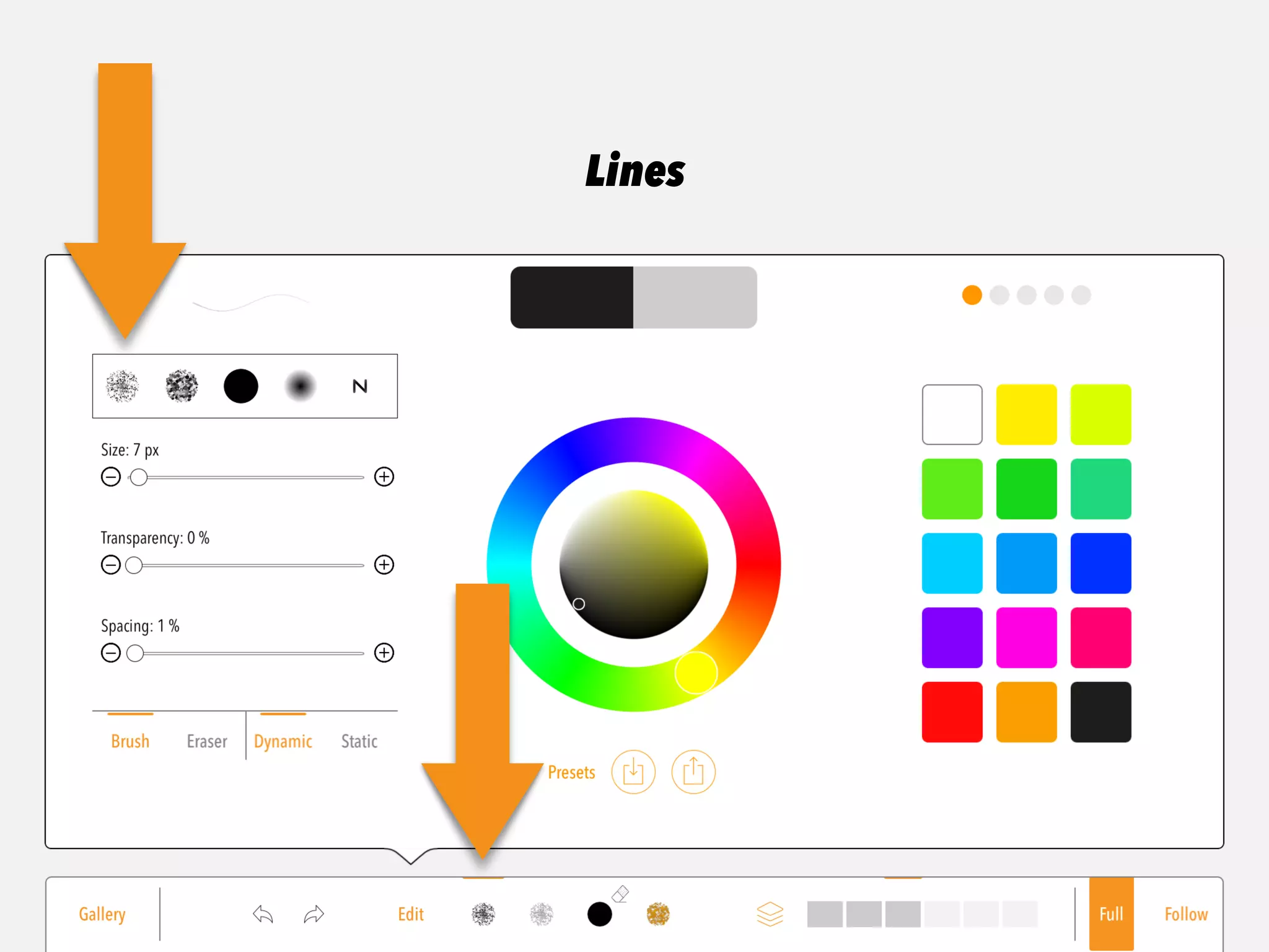 Holger's standard brushes and layers in WorkVisual | PPT
