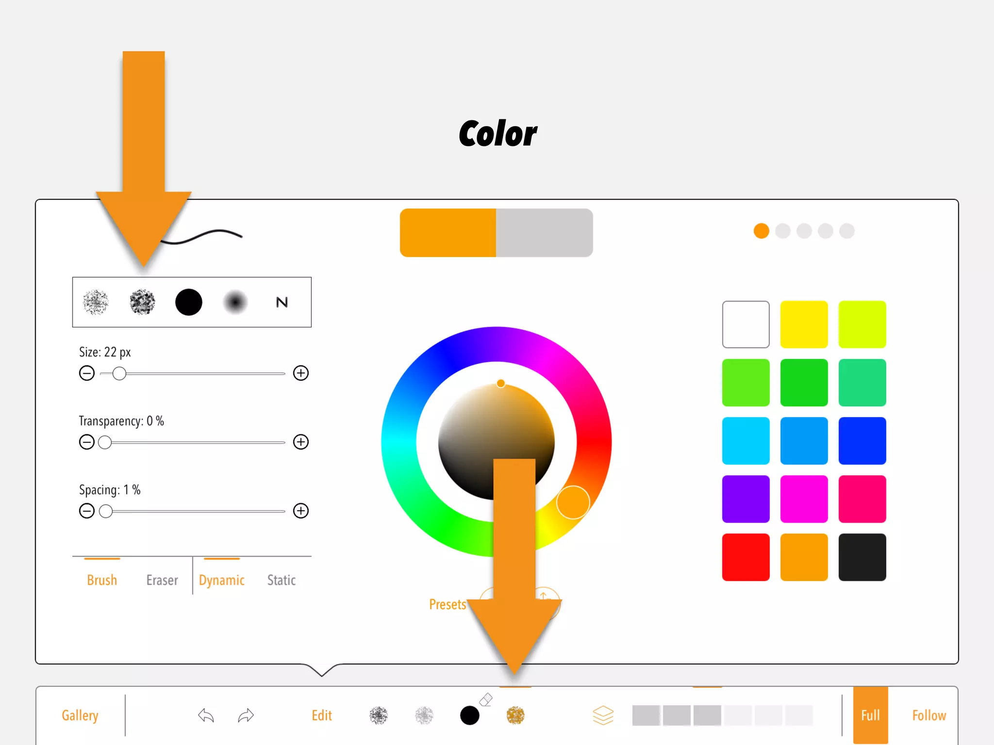 Holger's standard brushes and layers in WorkVisual | PPT