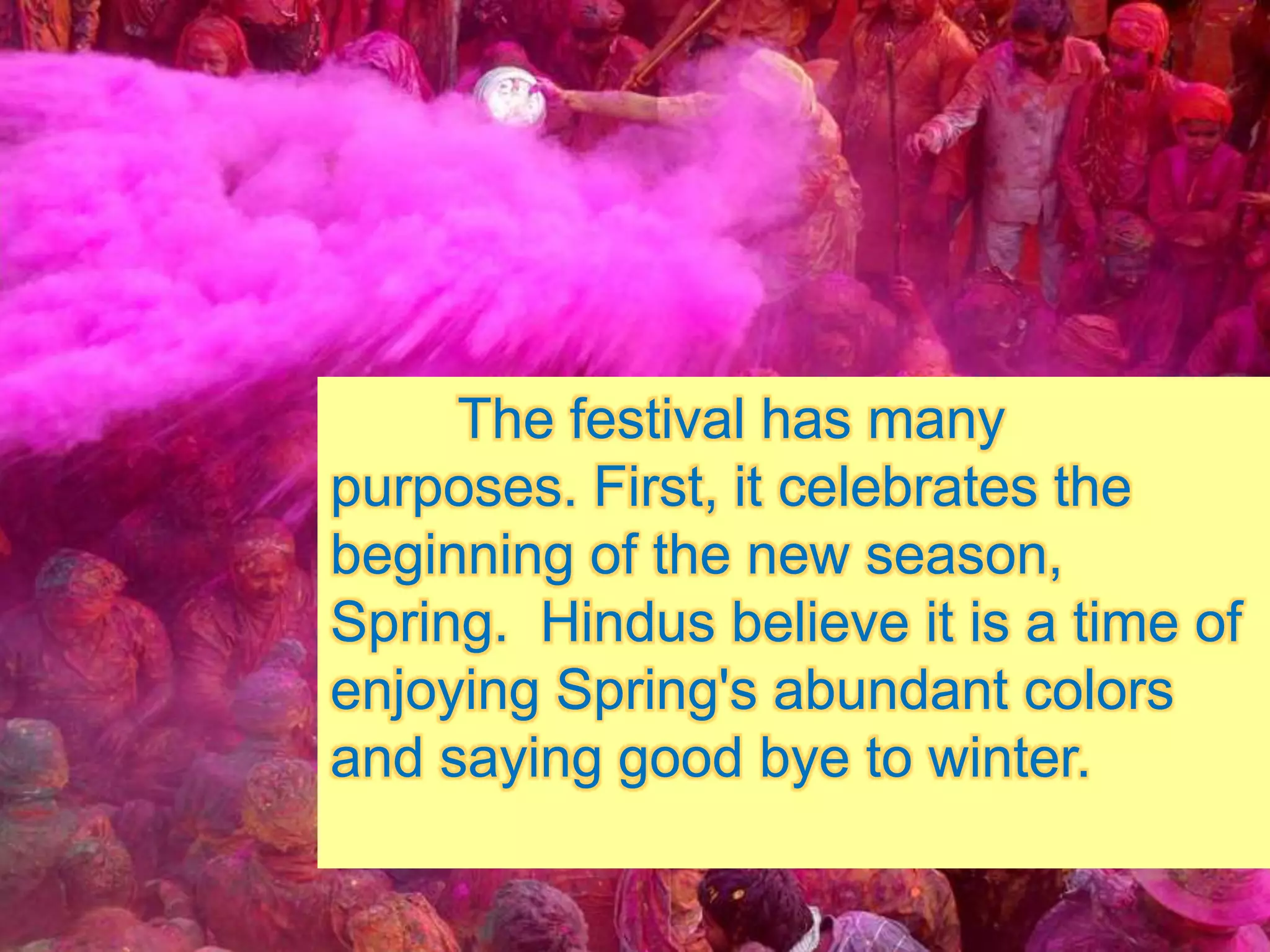 Holi - The festival of colors | PPTX