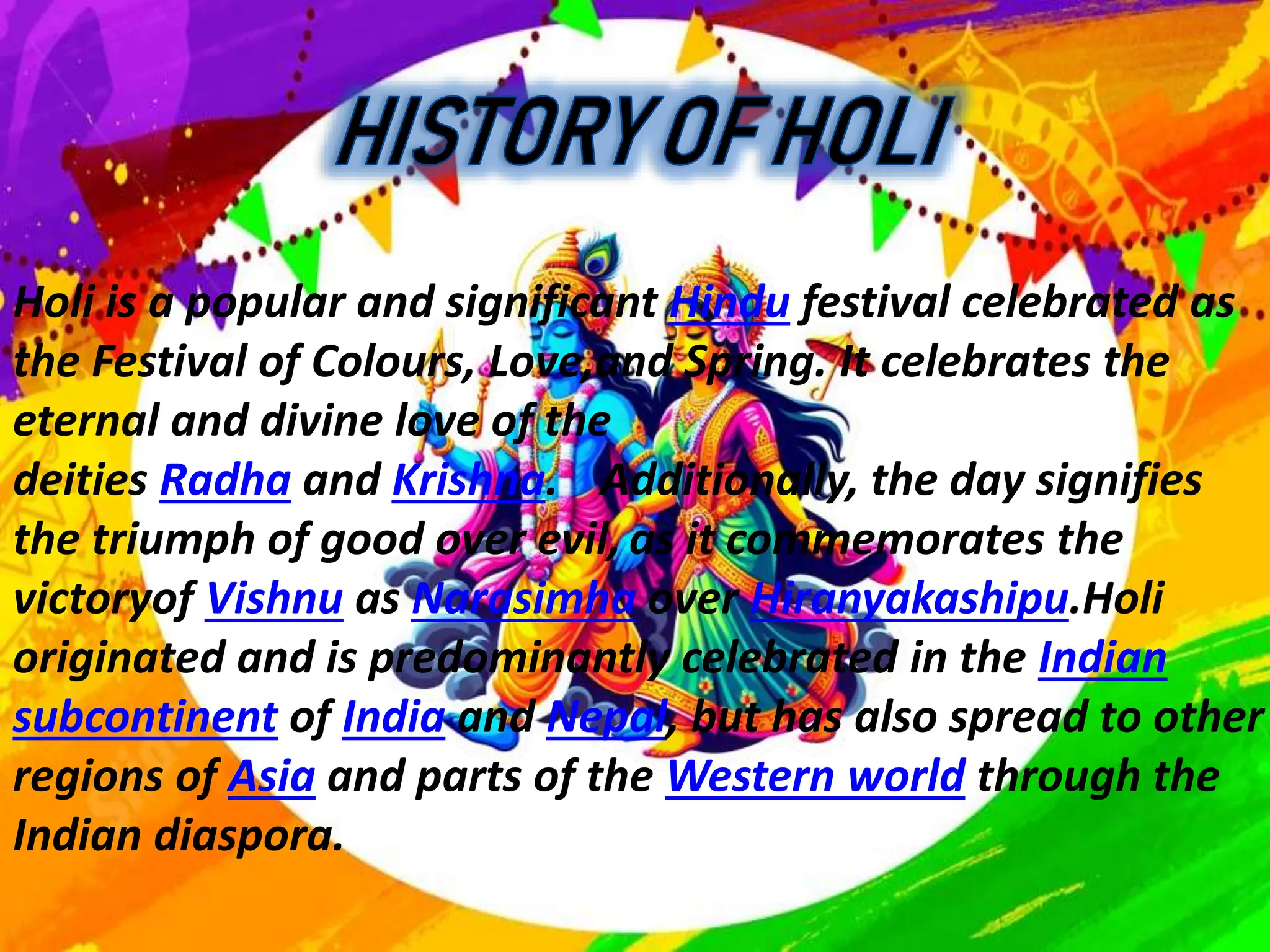 Know All About Holi It's Significance and History | PPTX