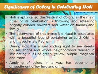 Holi - Festival of colours | PDF