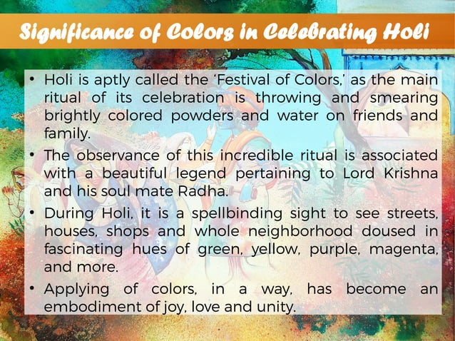 Holi - Festival of colours | PDF