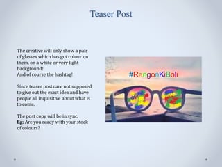 Holi Campaign Plan for the brand - Haier | PPTX