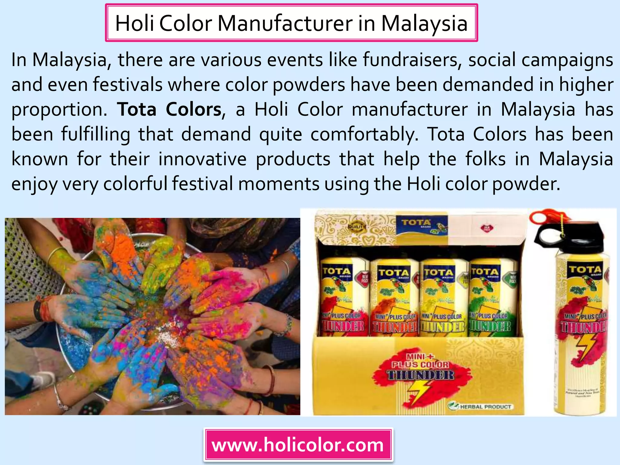 Holi Color Powder Manufacturers in Malaysia.pptx