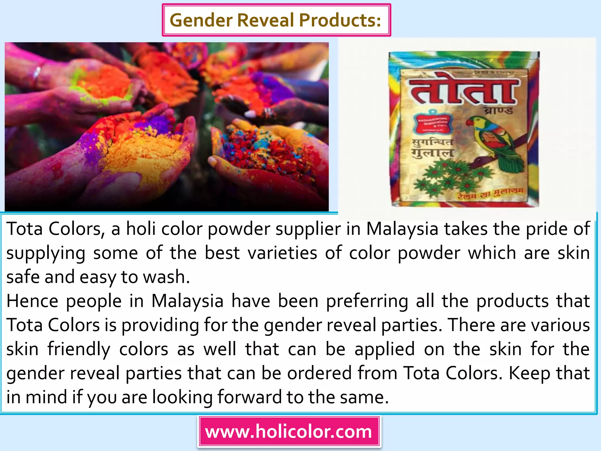 Holi Color Powder Manufacturers in Malaysia.pptx