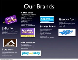 Holiday Extras | PDF