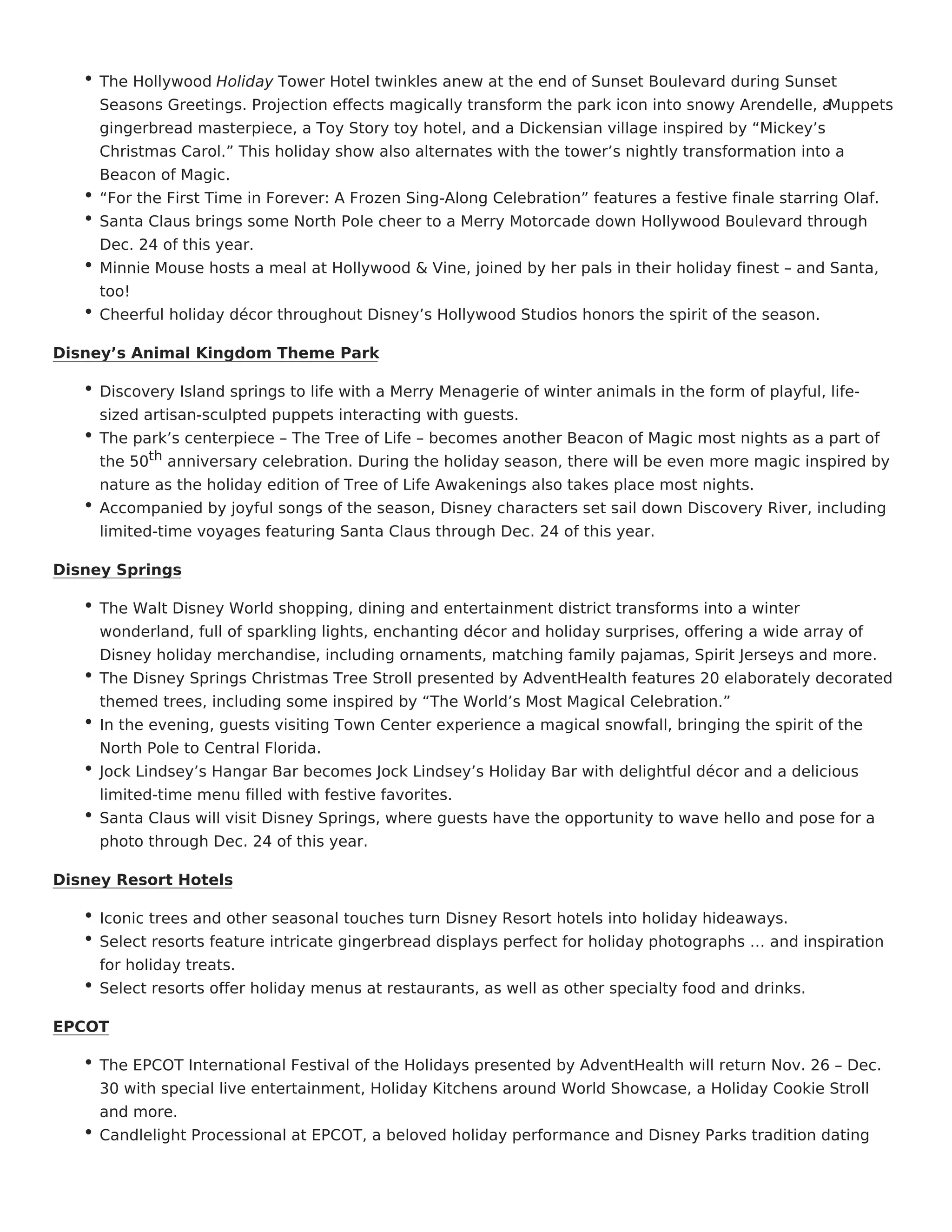 Holiday Magic Has Arrived at Walt Disney World Resort for the 2021 ...