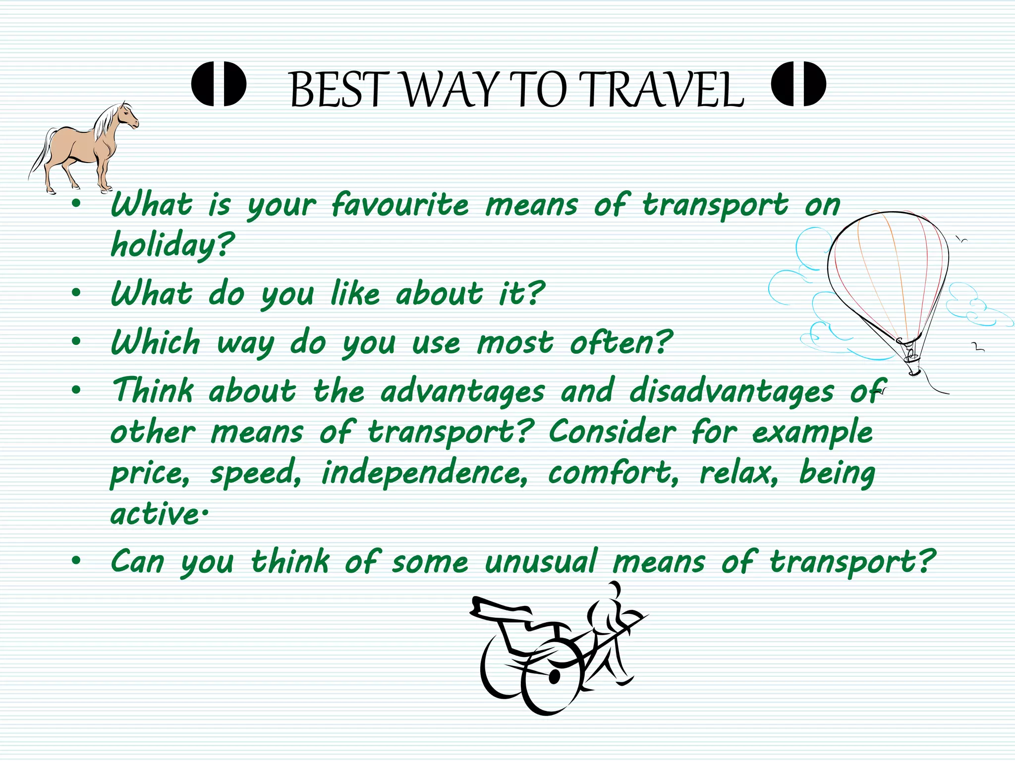 Holiday travel-conversation-topics-dialogs | PPTX