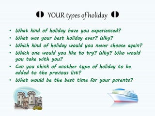 Holiday travel-conversation-topics-dialogs | PPTX