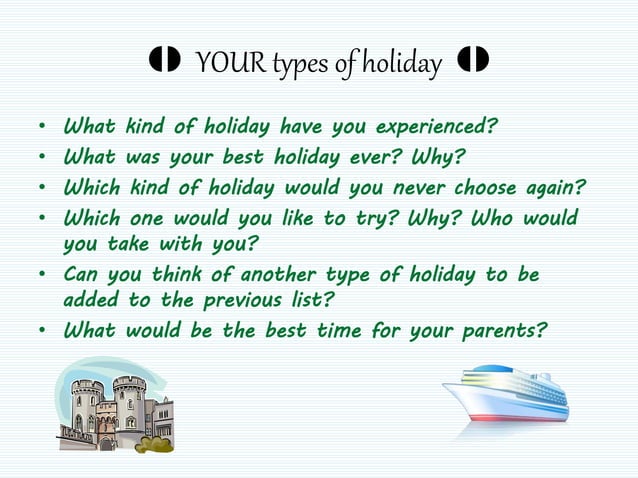 Holiday travel-conversation-topics-dialogs | PPTX