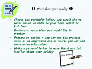 Holiday travel-conversation-topics-dialogs | PPTX
