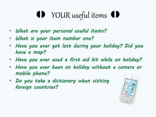 Holiday travel-conversation-topics-dialogs | PPTX