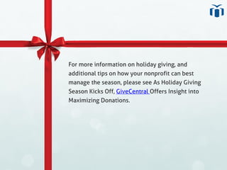 Guidelines and interesting facts for Holiday Giving | PDF