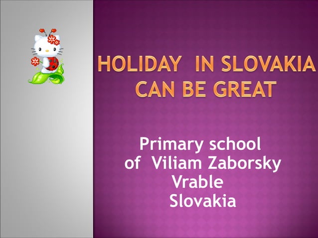 Holiday in slovakia | PPT