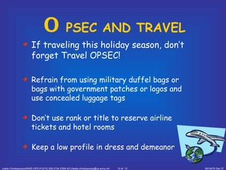 Holiday opsec | PPT
