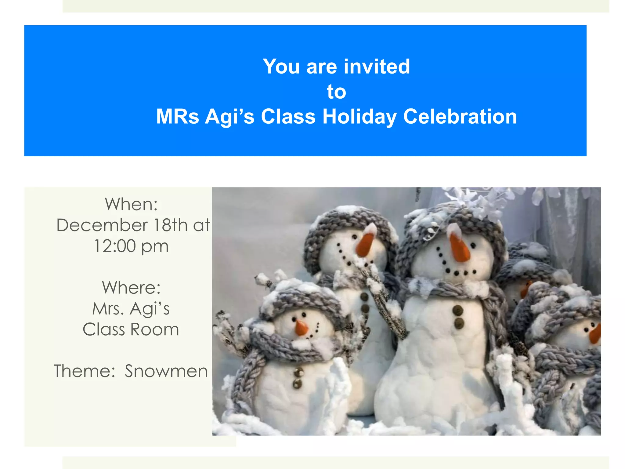 Holiday party mrs agi (2) (1) (1) | PPT