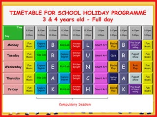 Smart Reader Kids - School Holiday Programmes | PDF