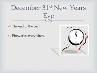 Holidays and Festivals | PPT