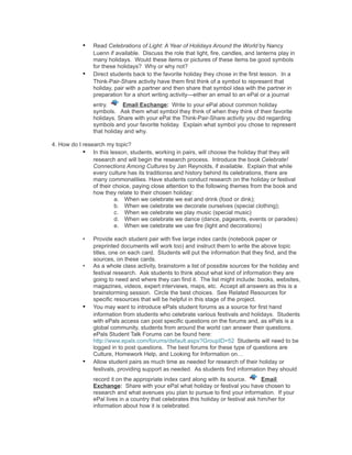 Holidays around the world unit plan | PDF