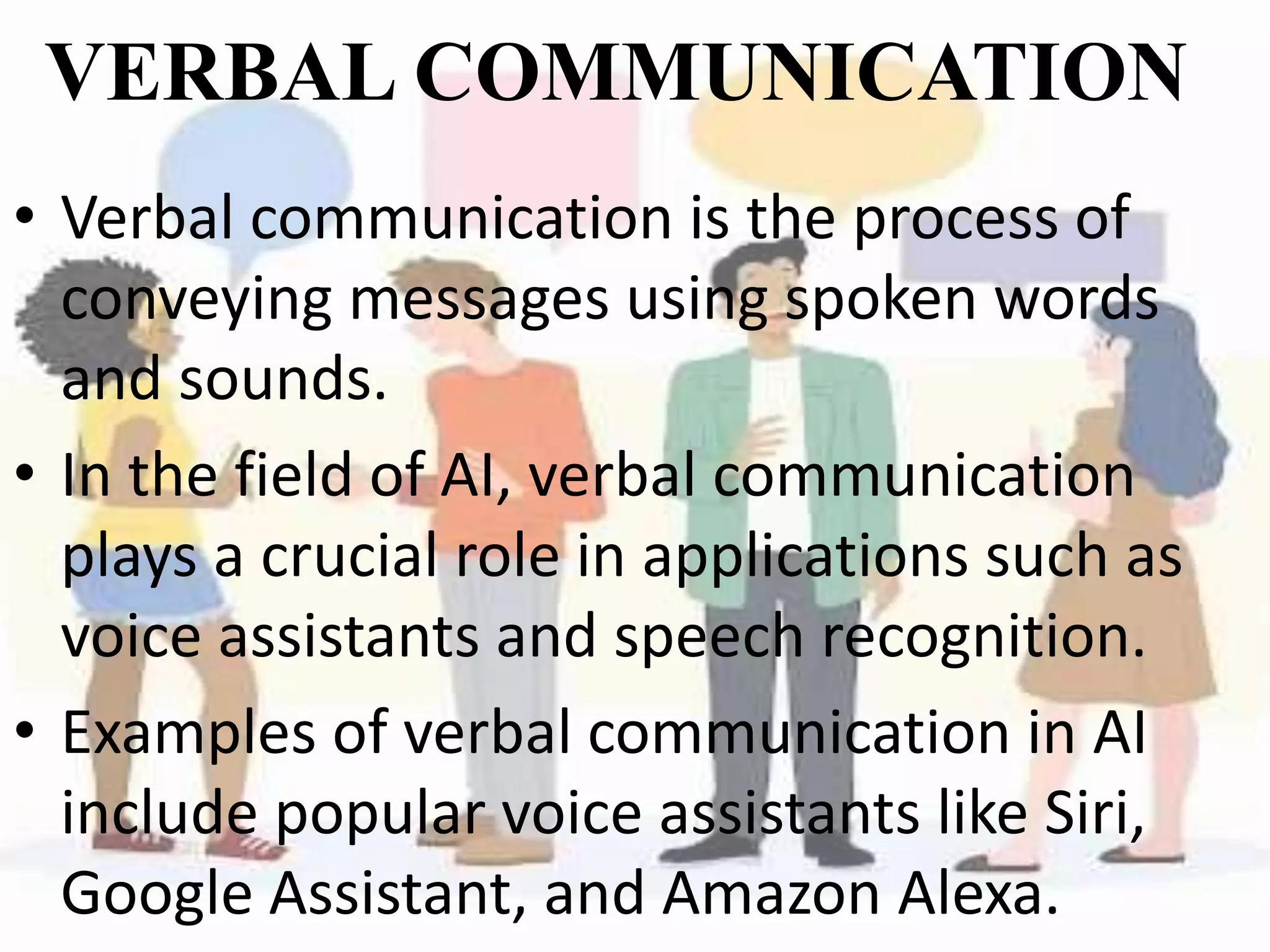 Communication in AI. | PPTX