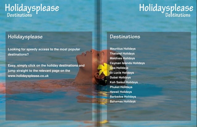 Holidaysplease destinations | PDF