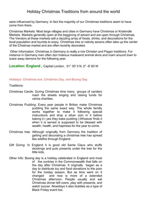 Holiday traditions from around the world | PDF