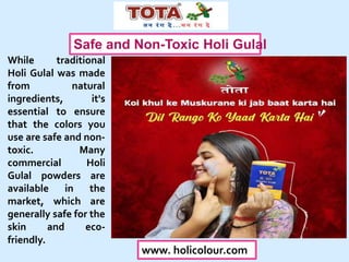 Holi Gulal Powder safe for the skin and eco-friendly.pdf