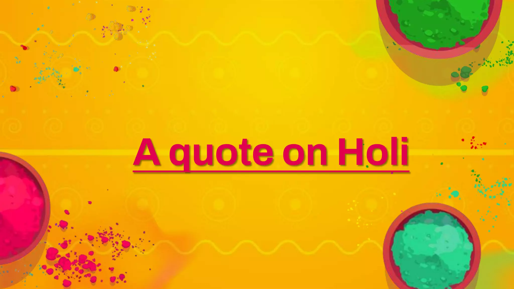 Holi Presentation | PPTX