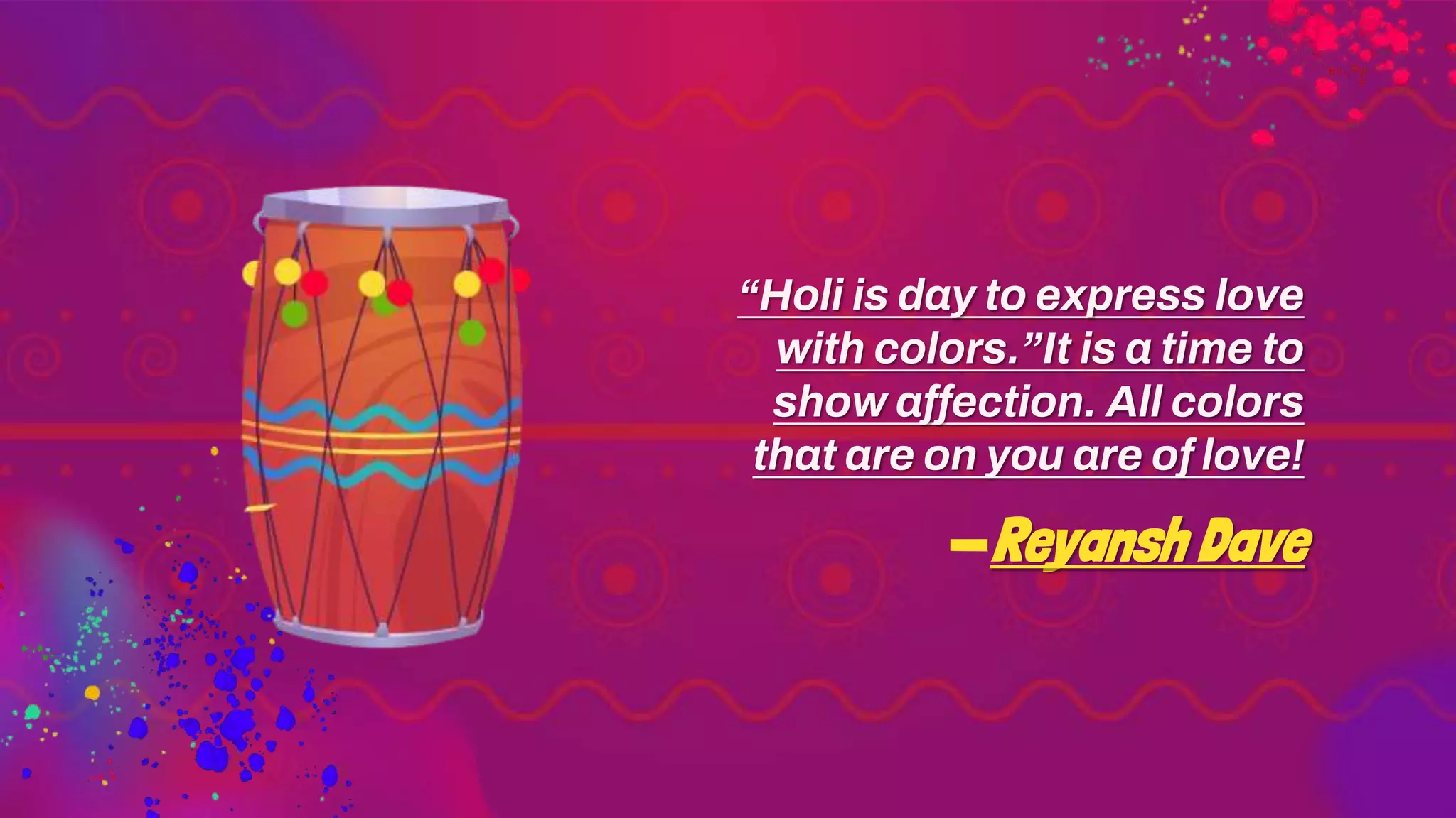 Holi Presentation | PPTX