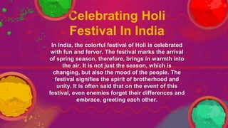 Holi Presentation | PPTX