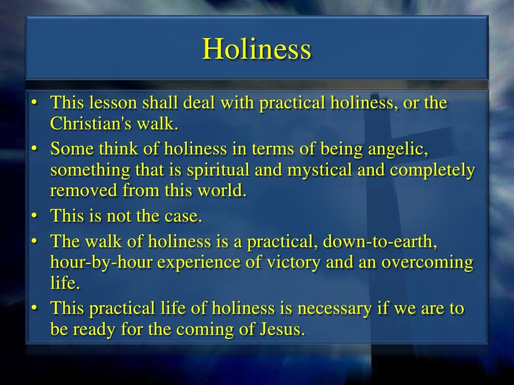 Holiness