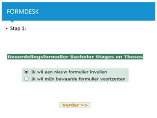 Overzicht in het woud van stages en scripties | PPTX