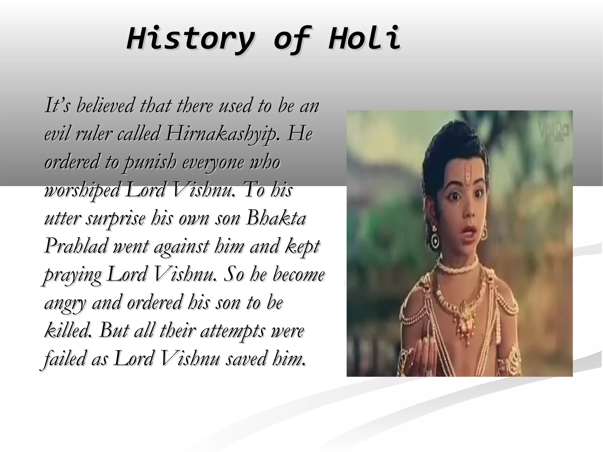Presentation on Holi | PPT