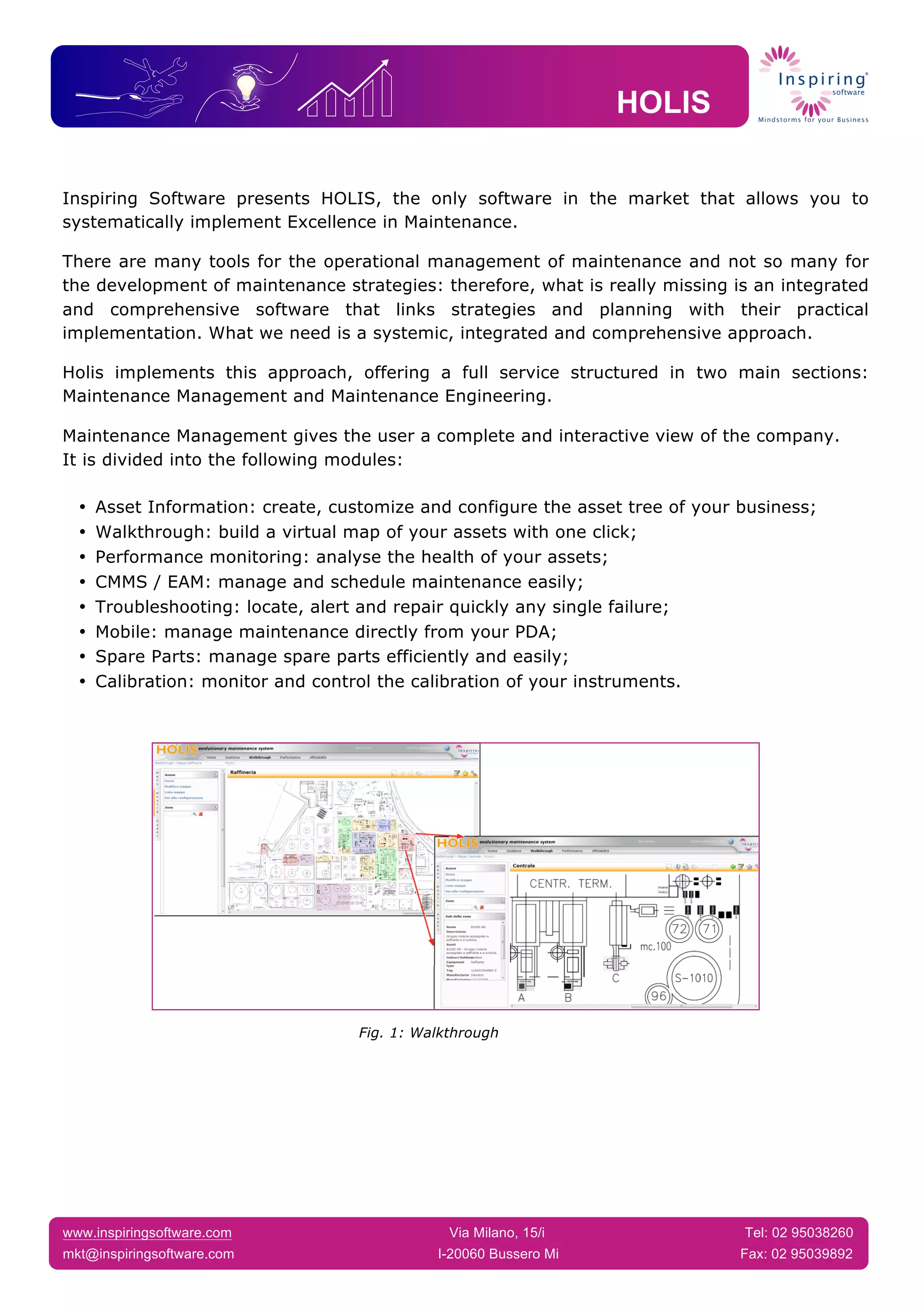 HOLIS - evolutionary maintenance system | PDF