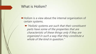 Holism in social work practice | PPTX