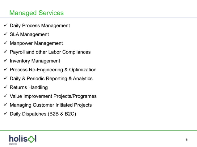 Holisol logistics-3PL | PDF
