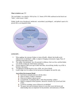 Holistic care model | DOCX