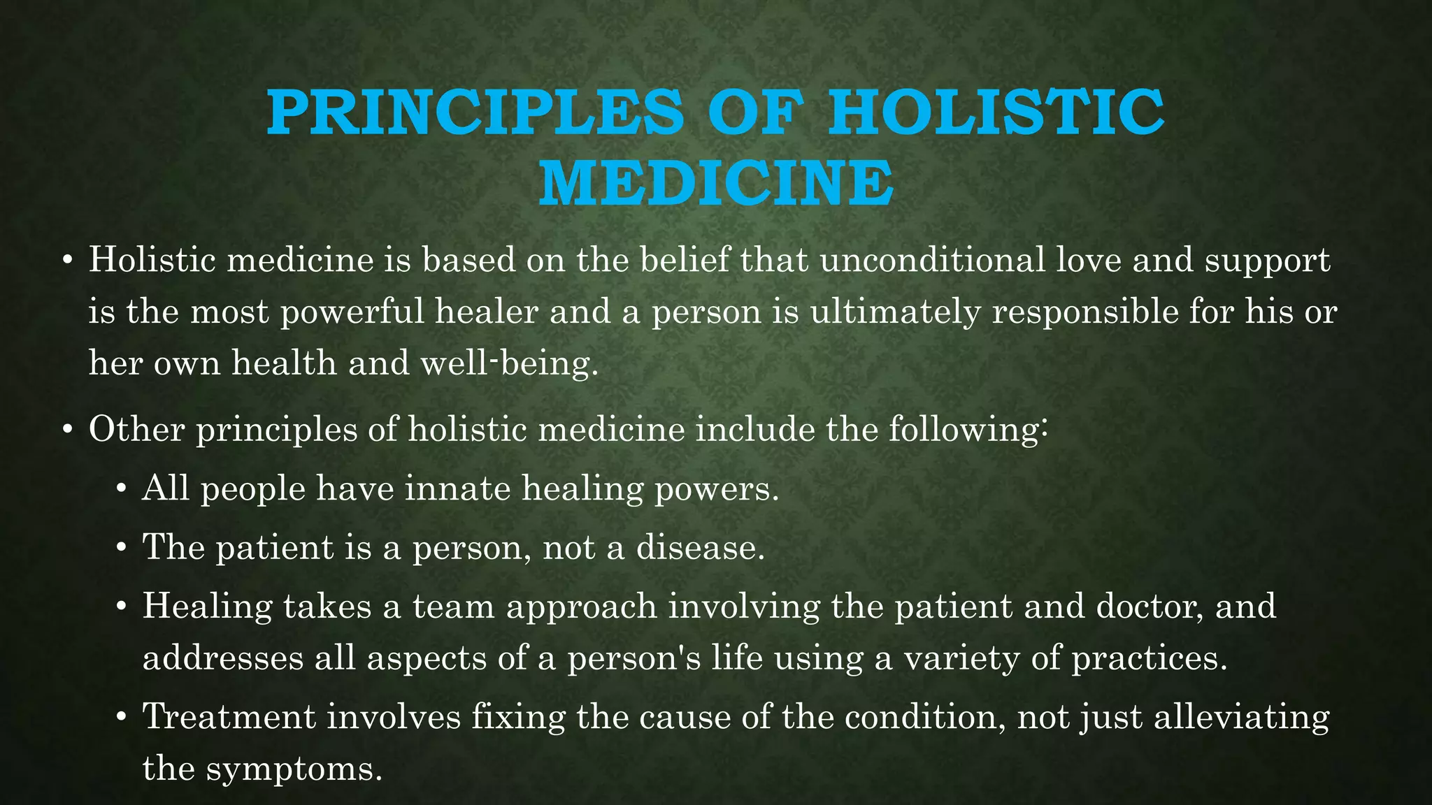 Holistic concept of health | PPTX