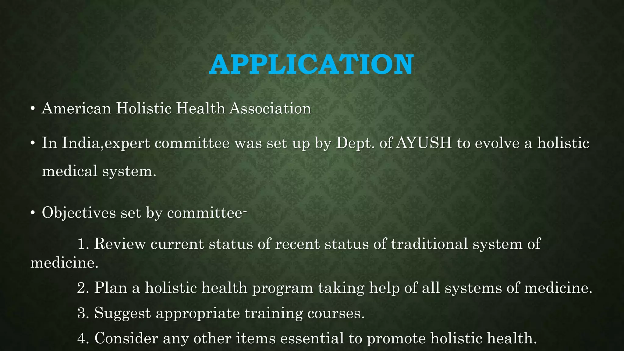 Holistic concept of health | PPTX