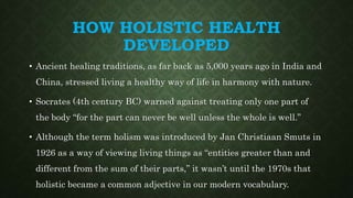 Holistic concept of health | PPTX