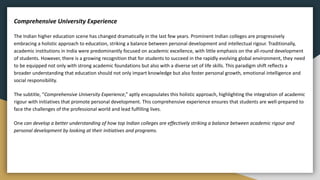 Holistic Development Programs Balancing Academic Rigor with Personal ...